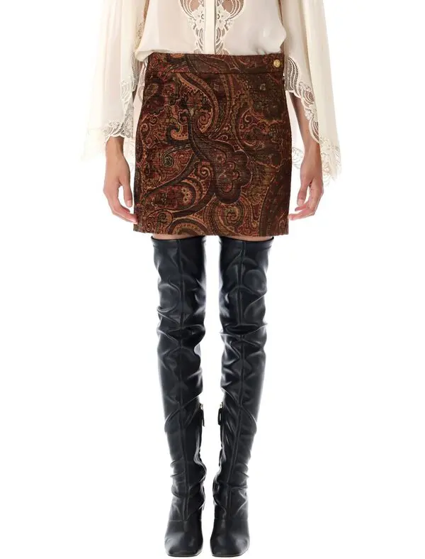 Chloé Tapestry Jacquard Mini Skirt