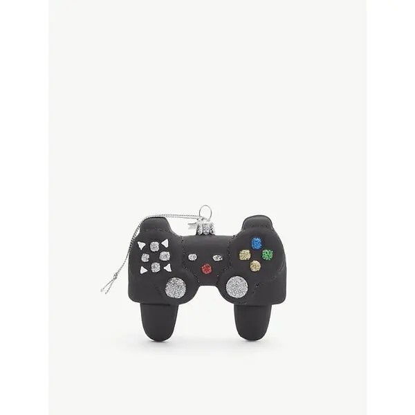 SELFRIDGES EDIT Console Controller Glass Christmas Decoration 8cm