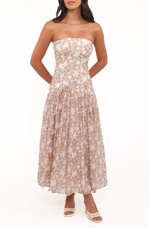 PETAL & PUP Nyx Strapless Maxi Dress