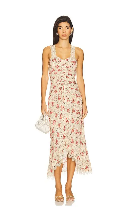 Cinq À Sept Stevie Dress - Cherry Rose Multi