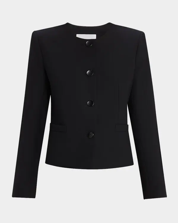 Maria Mcmanus Single-breasted Shrunken Jacket - Black
