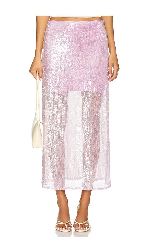 Line & Dot Odessa Sequin Embellished Skirt