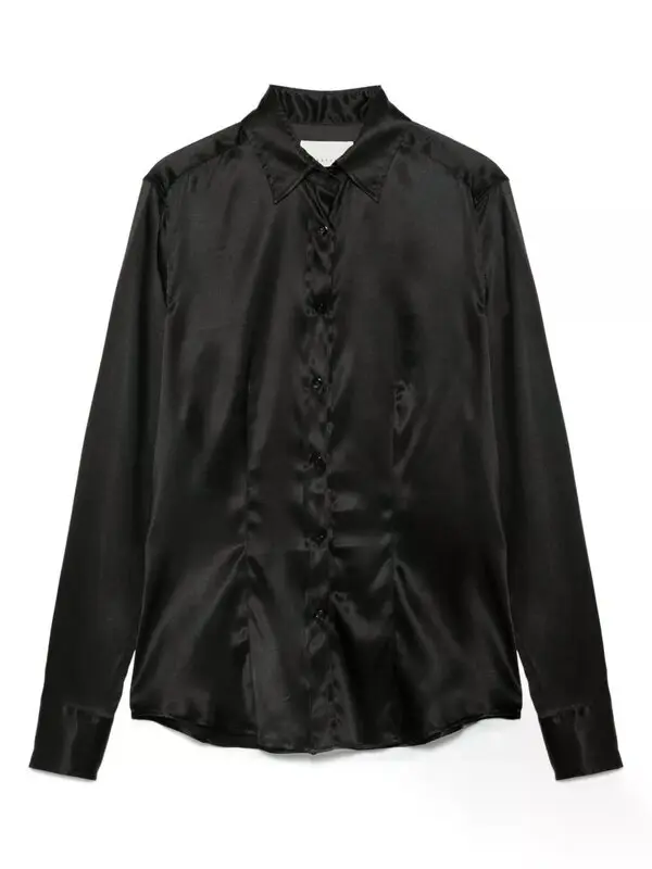 XACUS Satin Button-down Shirt