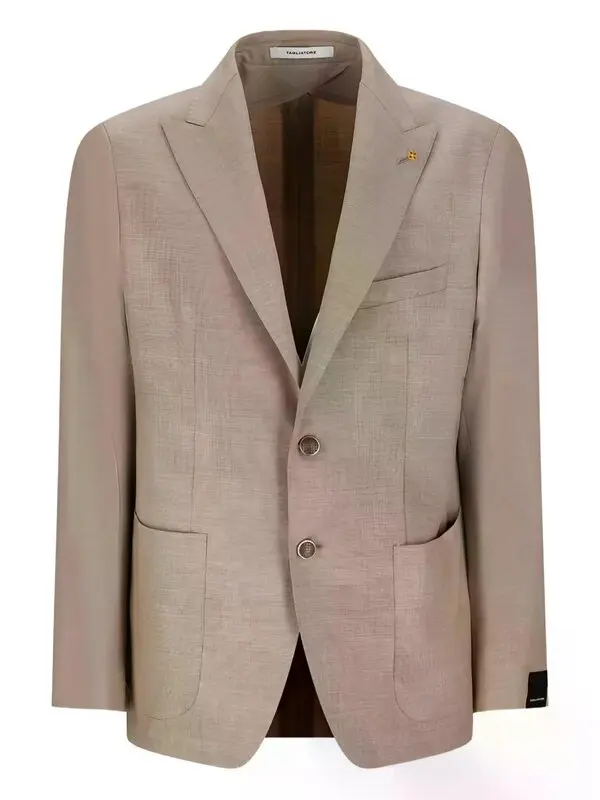 Tagliatore Single-breasted Patch-pocket Jacket - Neutrals