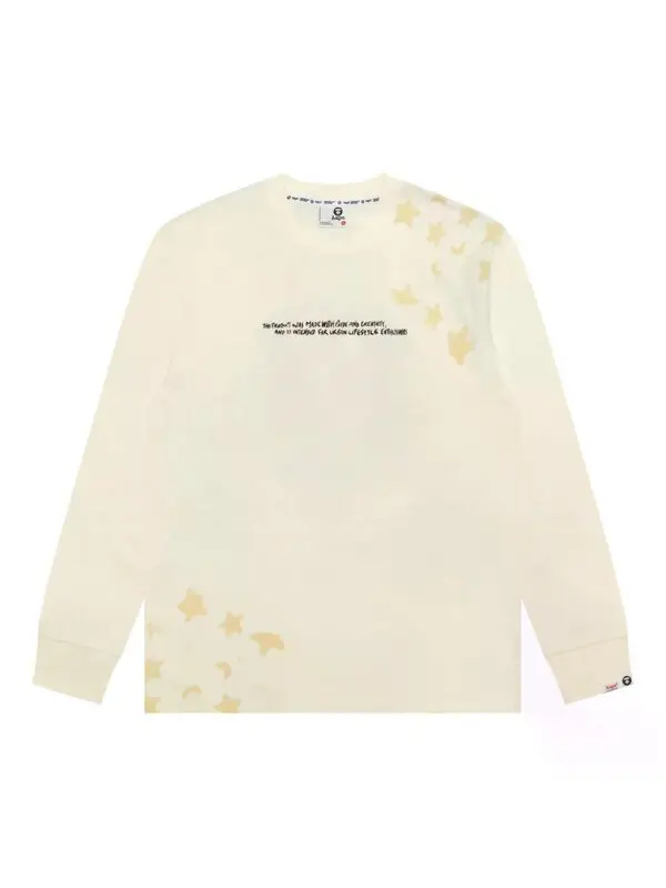 AAPE BY *A BATHING APE® Star-detail Camo-print Long-sleeved Sweatshirt