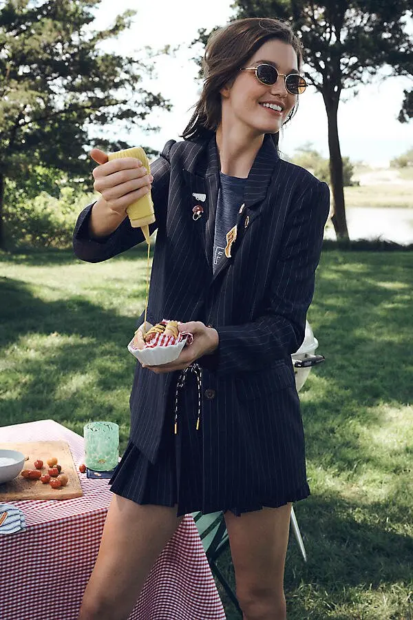 The Upside Wool Boyfriend Blazer Jacket