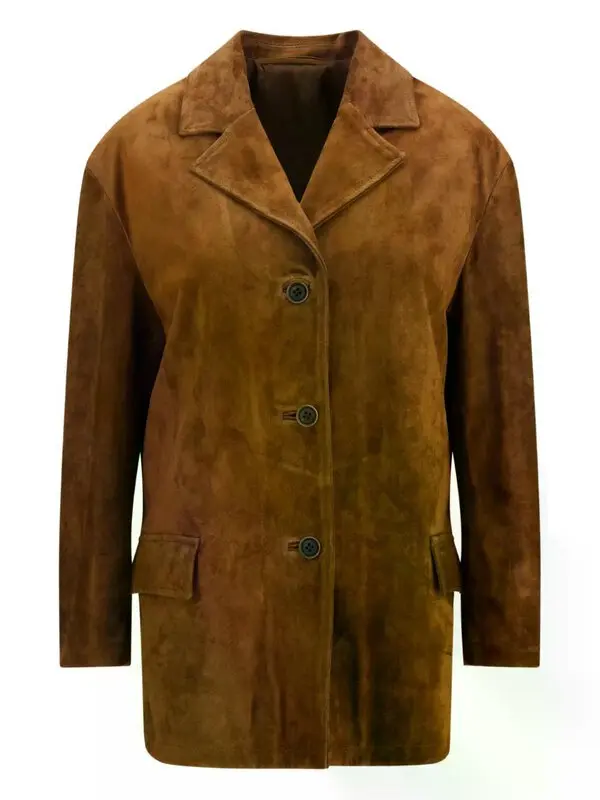 SALVATORE SANTORO Button-fastening Suede Blazer