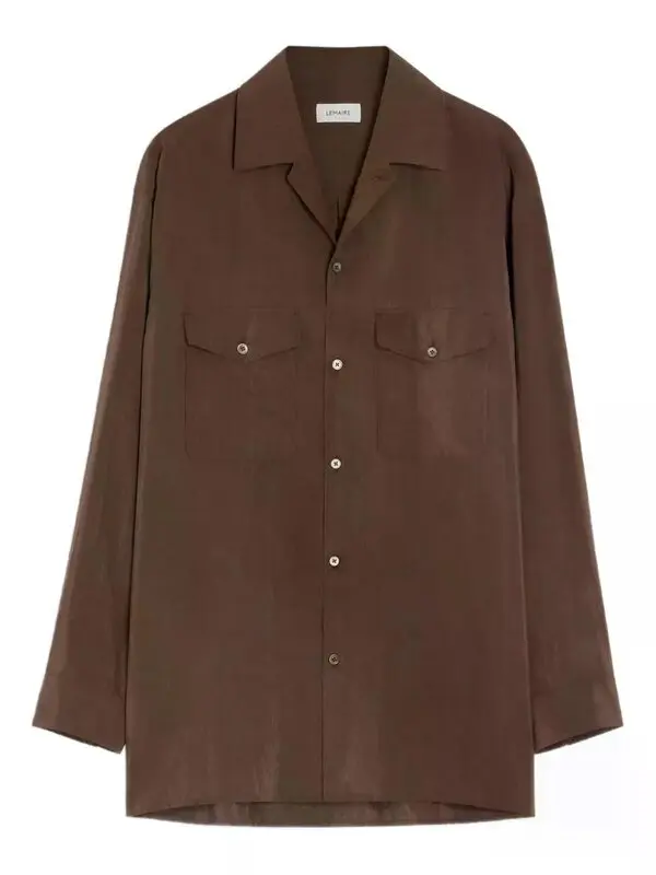 LEMAIRE Cuban-collar Patch-pocket Shirt