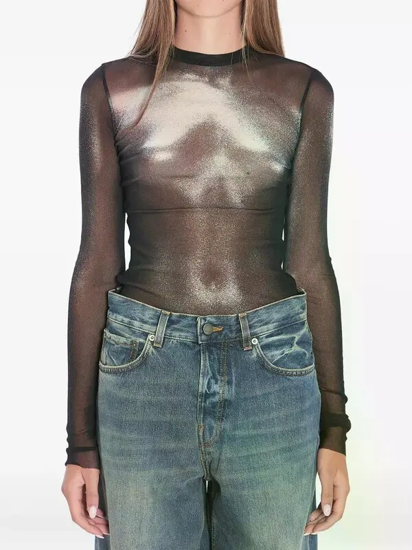 Jean Paul Gaultier Body Dust Long-sleeve Top