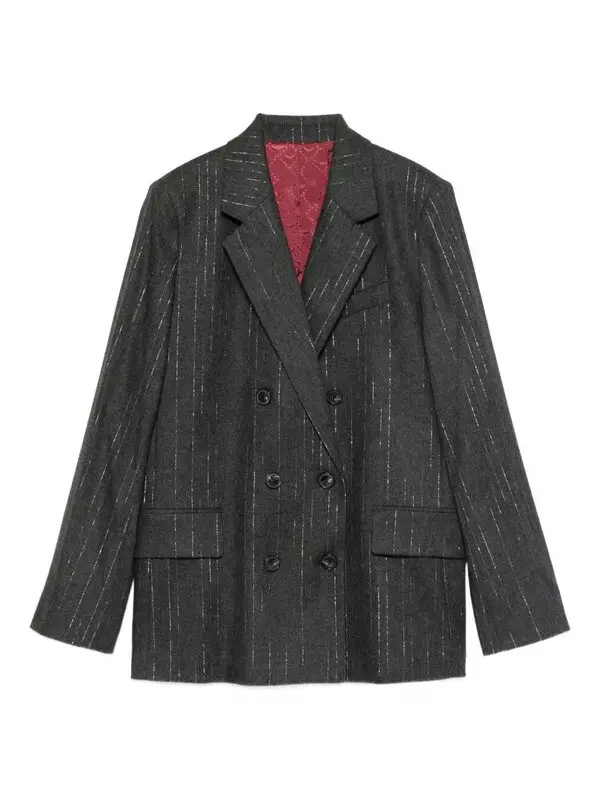 Zadig&Voltaire Double-breasted Blazer - Grey