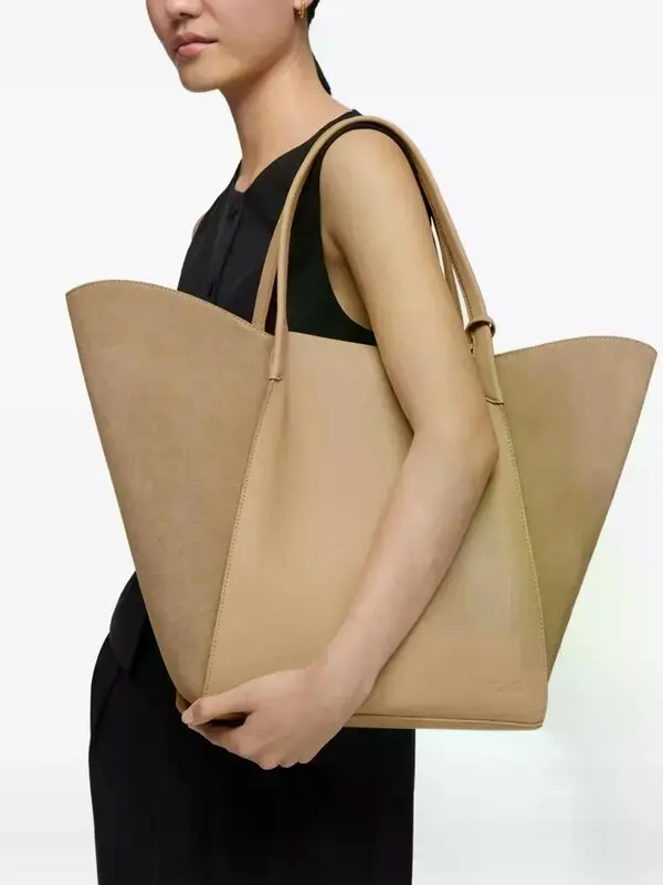 TOUS Tulip Suede-leather Tote Bag - Neutrals