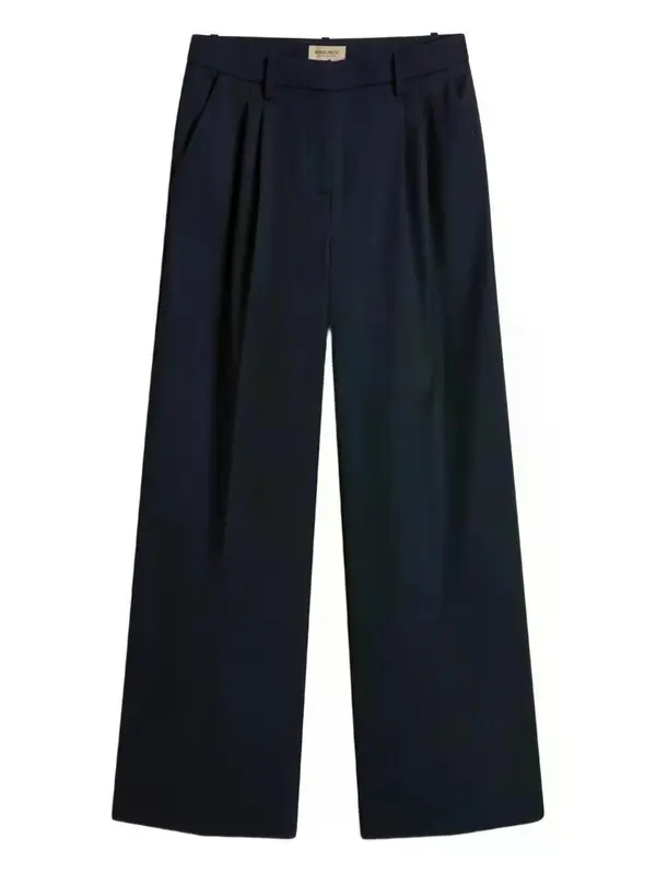 Woolrich Pleated Straight Trousers - Blue