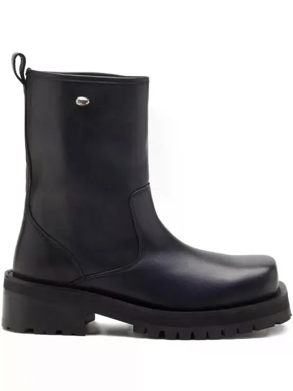 Diesel D-texan Square-toe Boots - Black