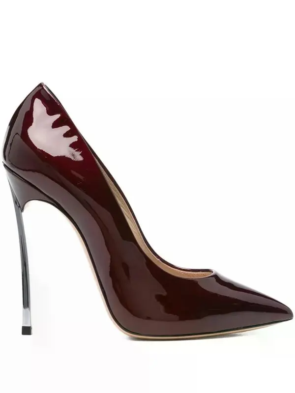 Casadei 100mm Metallic-heel Pointed-toe Pumps