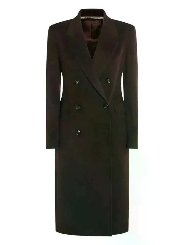 Tagliatore Wool-cashmere Blend Double-breasted Coat - Brown