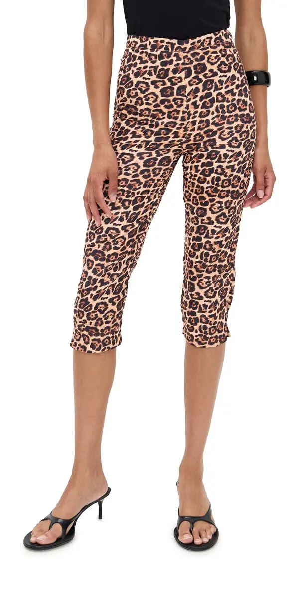 AZLEE Shreya Capri Pants - Leopard