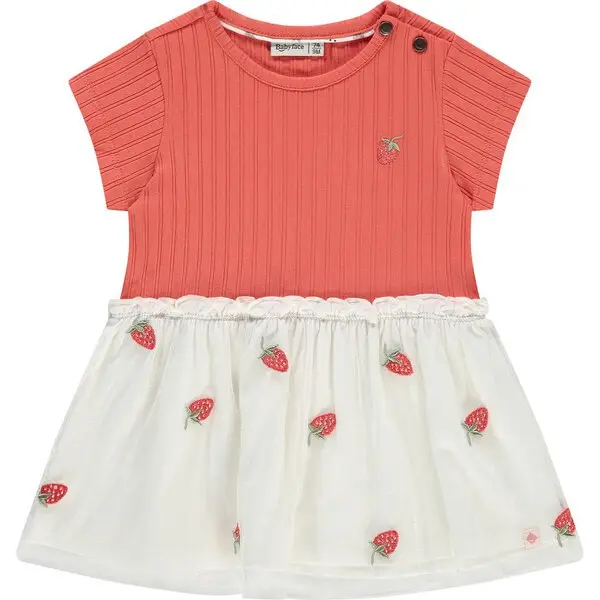 BABYFACE Multitextured Short Sleeve Dress