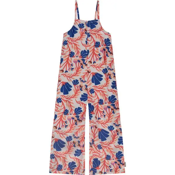 STAINS AND STORIES BY BABYFACE Floral Woven Romper - Off White Multi
