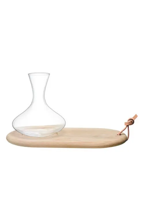 LSA Wine Carafe & Cheese Board Set