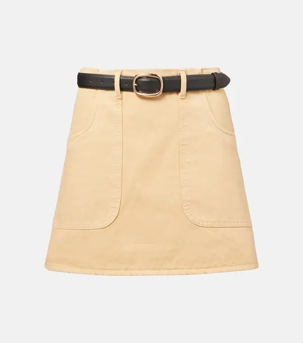 SELF-PORTRAIT Denim Miniskirt