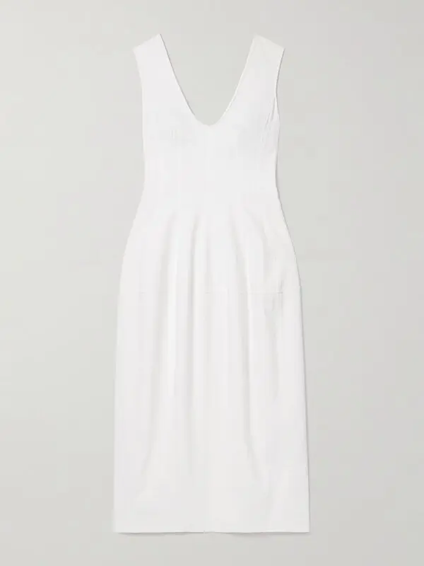 Another Tomorrow Organic Hemp-blend Midi Dress