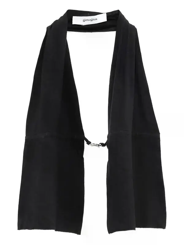 Gimaguas Mia Draped Buckle Halter Top