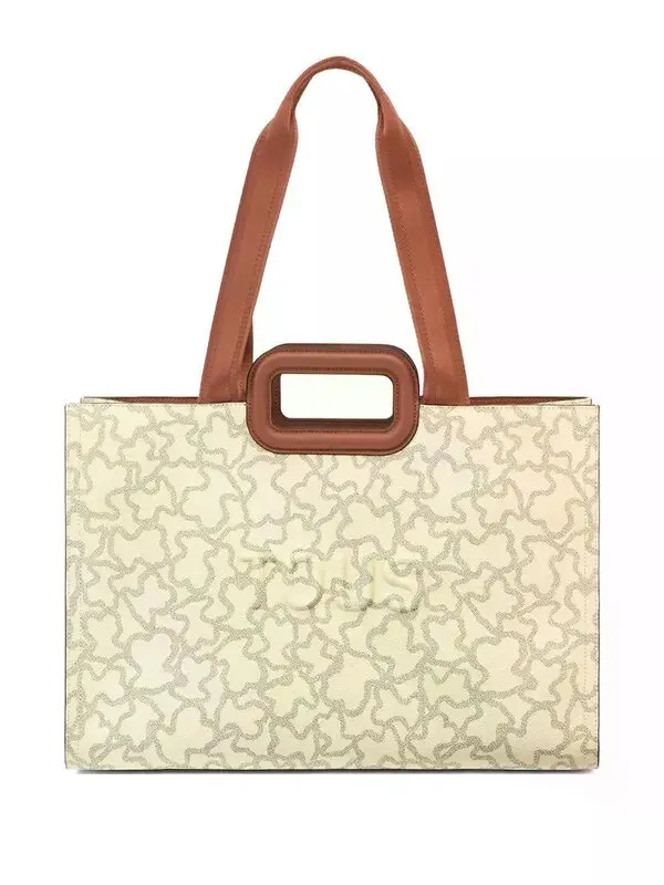 TOUS Bear-print Top-handle Tote Bag - Neutrals