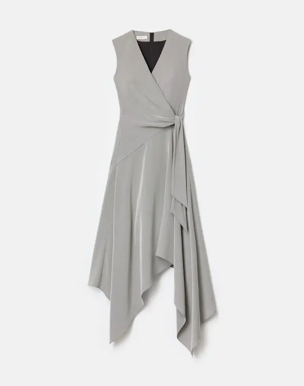 Lafayette 148 New York Houndstooth Jacquard Wrap Midi Dress