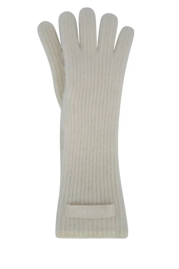 Jacquemus Gros Grain Gloves - Beige