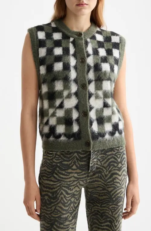 Scotch & Soda Jacquard Sleeveless Sweater Vest
