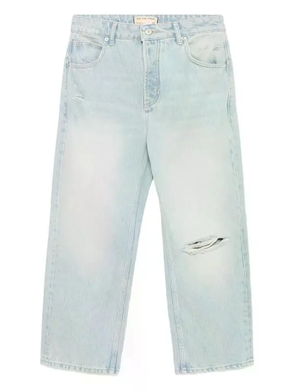 Free People Deep Trance Boyfriend Jeans - Blue