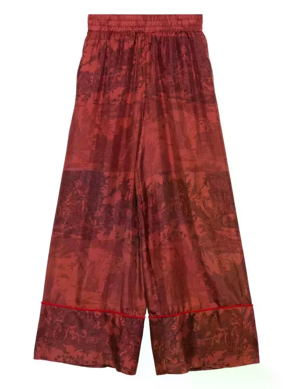 PIERRE-LOUIS MASCIA Printed Silk Trousers