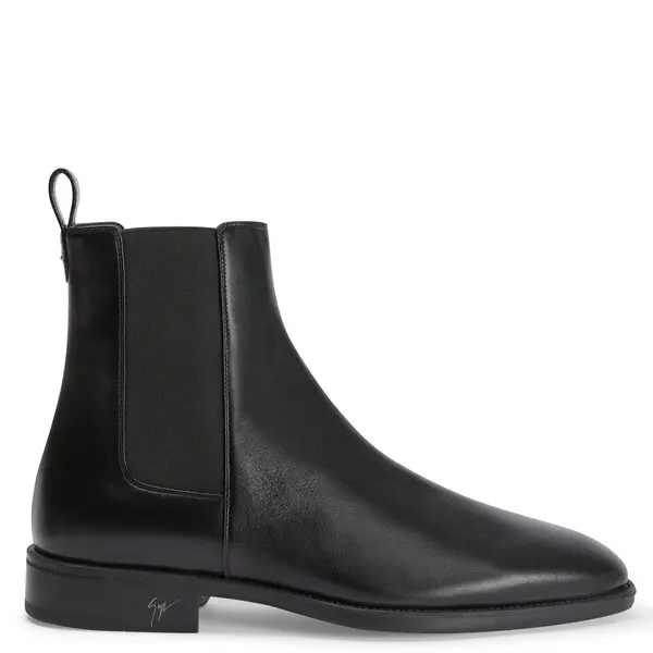 GIUSEPPE ZANOTTI Leather Chelsea Boots - Black