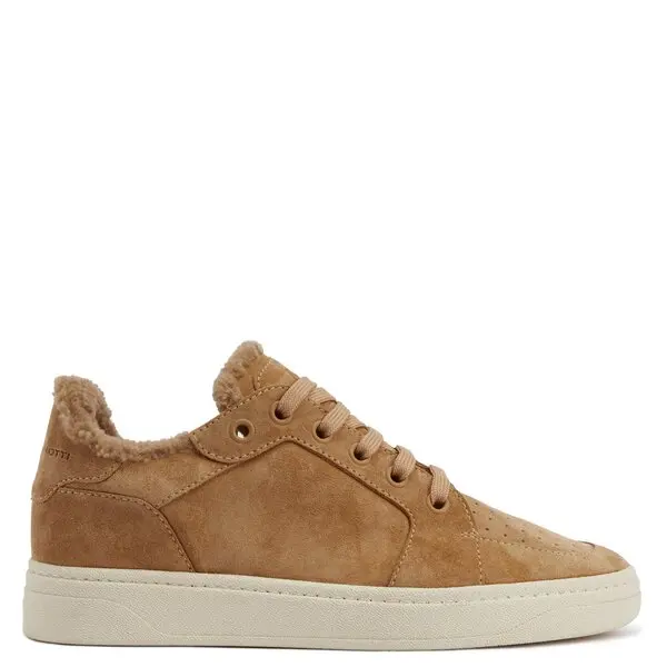 GIUSEPPE ZANOTTI Low-top Suede Sneakers - Beige