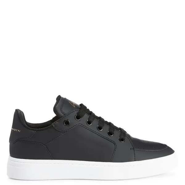 GIUSEPPE ZANOTTI Leather Low-top Sneakers - Black