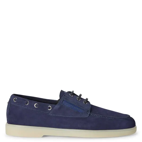 GIUSEPPE ZANOTTI Suede Boat Shoes - Blue