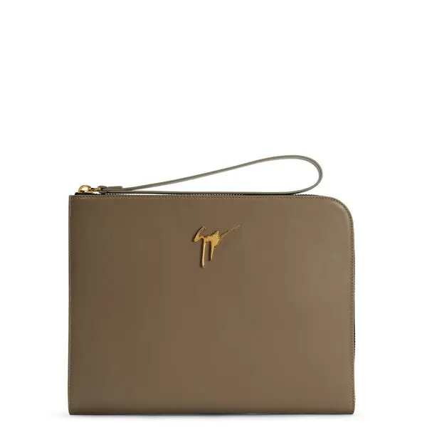 GIUSEPPE ZANOTTI Fabian Clutch - Brown
