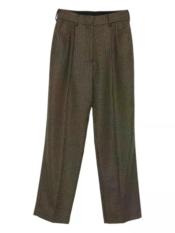 BLAZÉ MILANO Houndstooth Pleated Trousers