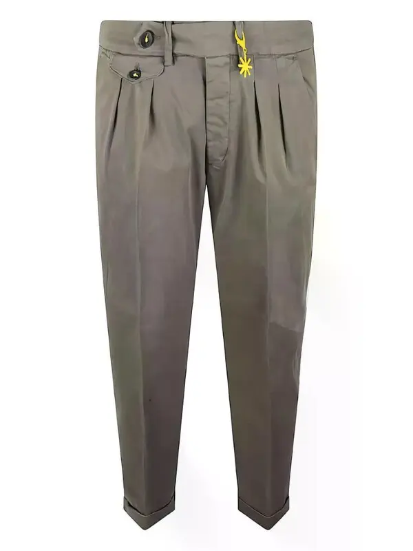 MANUEL RITZ Pleated Trousers With Cuffed Hems