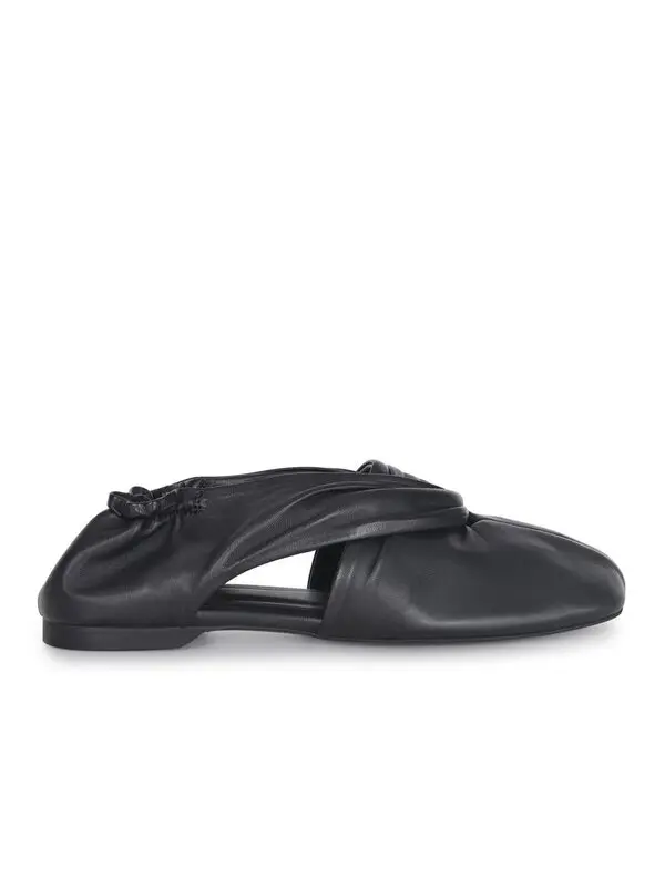 ALOHAS Leather Ballerinas - Black