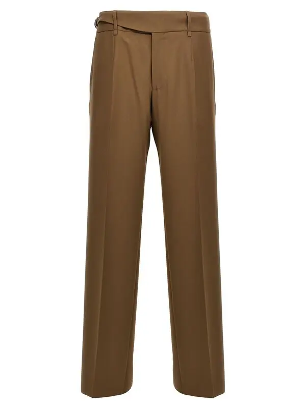 Dolce & Gabbana Stretch Wool Trousers - Beige O Tan
