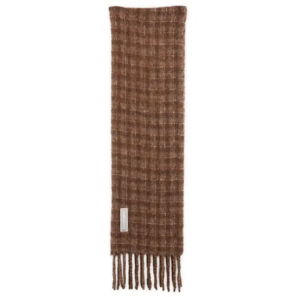 Our Legacy Estate Fuzzy Alpaca Scarf - Dorf Check Fuzzy Alpaca