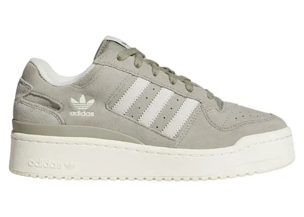 Adidas Forum Bold Stripes Sneakers - Silver Pebble/off White