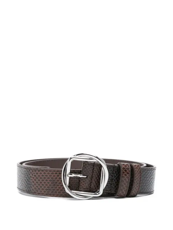 Jacquemus Snakeskin-print Leather Belt