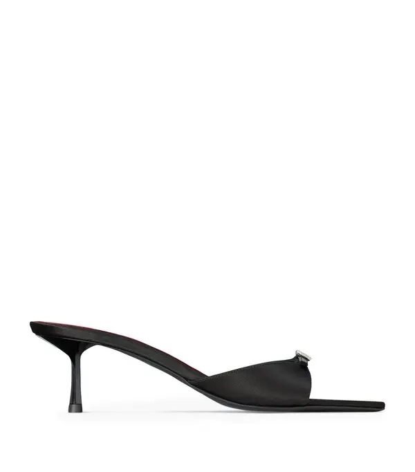Saint Laurent Satin Daisy Mules