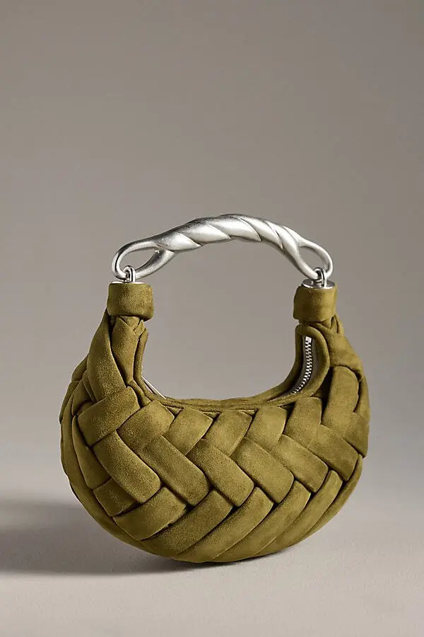 Jw Pei Orla Woven Faux-suede Handbag - Green