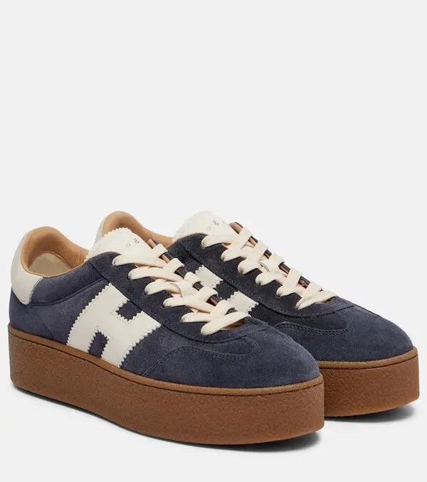 Hogan Suede Platform Sneakers - Blue