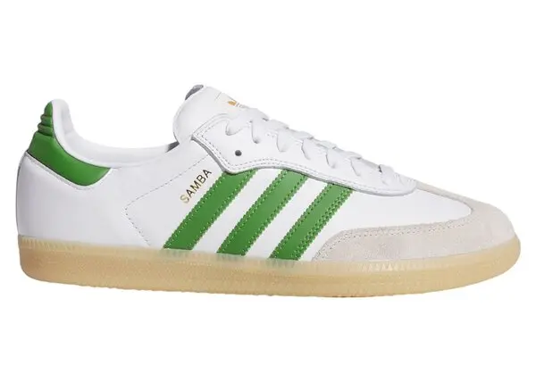 Adidas Samba Adv Sneakers - Cloud White/crew Green/gum