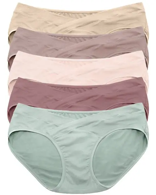 KINDRED BRAVELY Under-the-bump Bikini Underwear 5 Pack - Pastels
