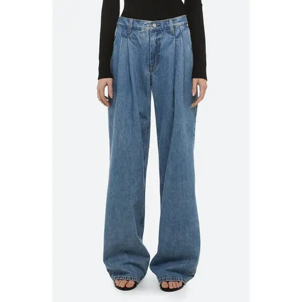 Helmut Lang High-waist Double Pleat Jeans